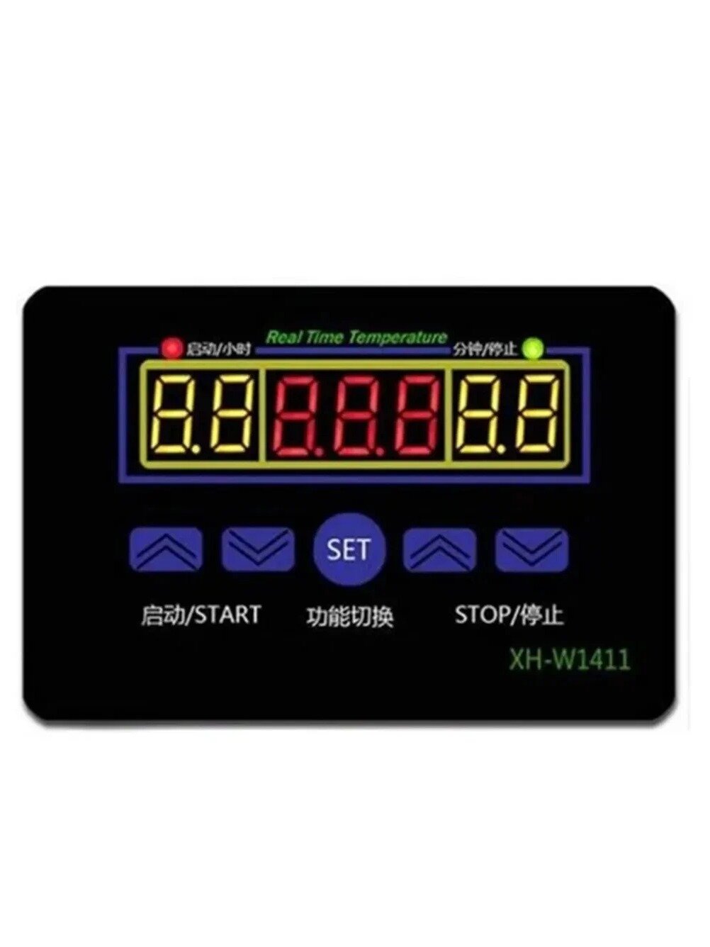 Высокоточный цифровой термостат XH-W1411, черный, пластик, 1 шт