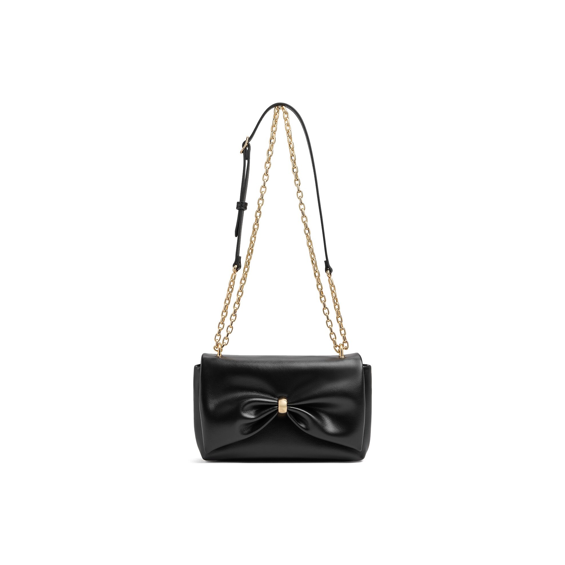 Сумка CHARLES & KEITH, фактура вязаная, черный