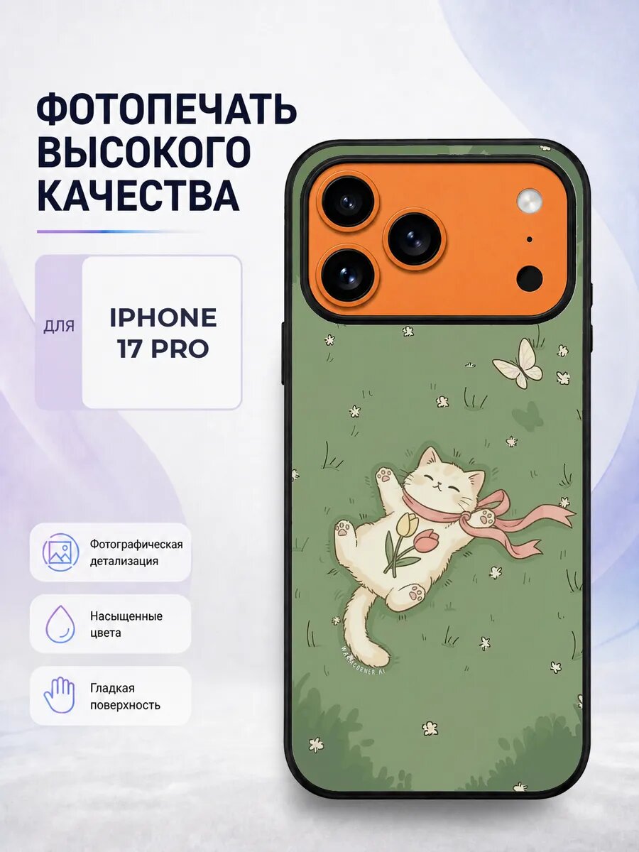 Чехол на iPhone 17 Pro милые животные милый кавай зверята мо