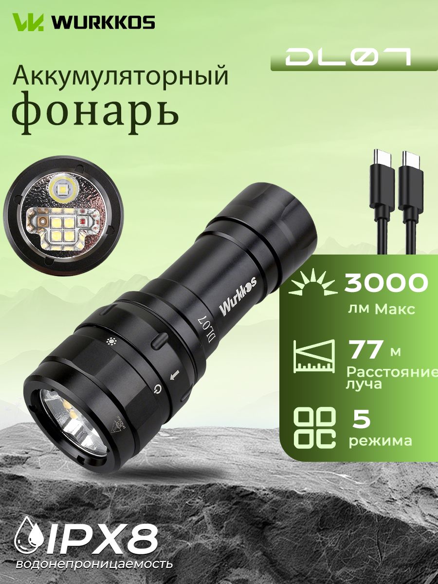 Wurkkos Подводный фонарь