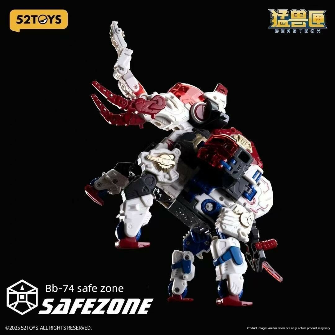 52TOYS Beast Box Safe Zone Elephant BB-74 Mammoth 2.0 Превращающийся робот-фигурка с эксклюзивной картой