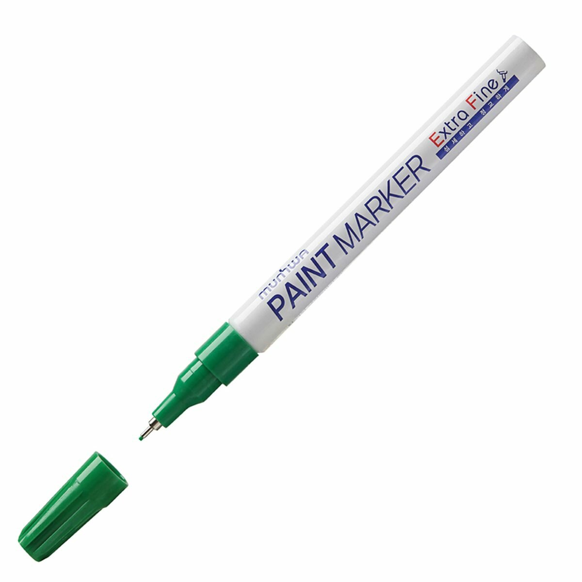 Маркер-краска MunHwa Extra Fine Paint Marker (1мм, зеленый, нитро-основа) (EXPM-04), 1шт.