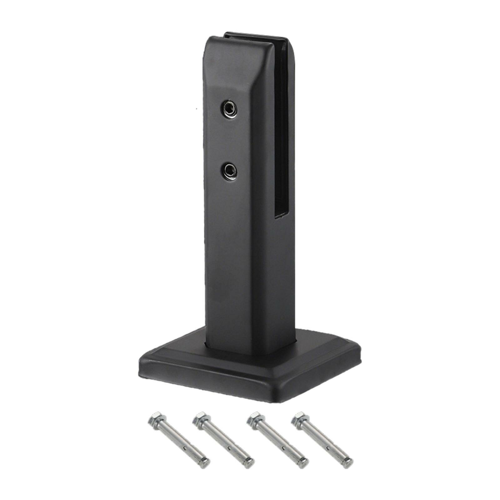 Glass Clamp Bracket Stainless Steel Pool Fence Spigot for All Kinds of Glass Height 20cm Matte Black