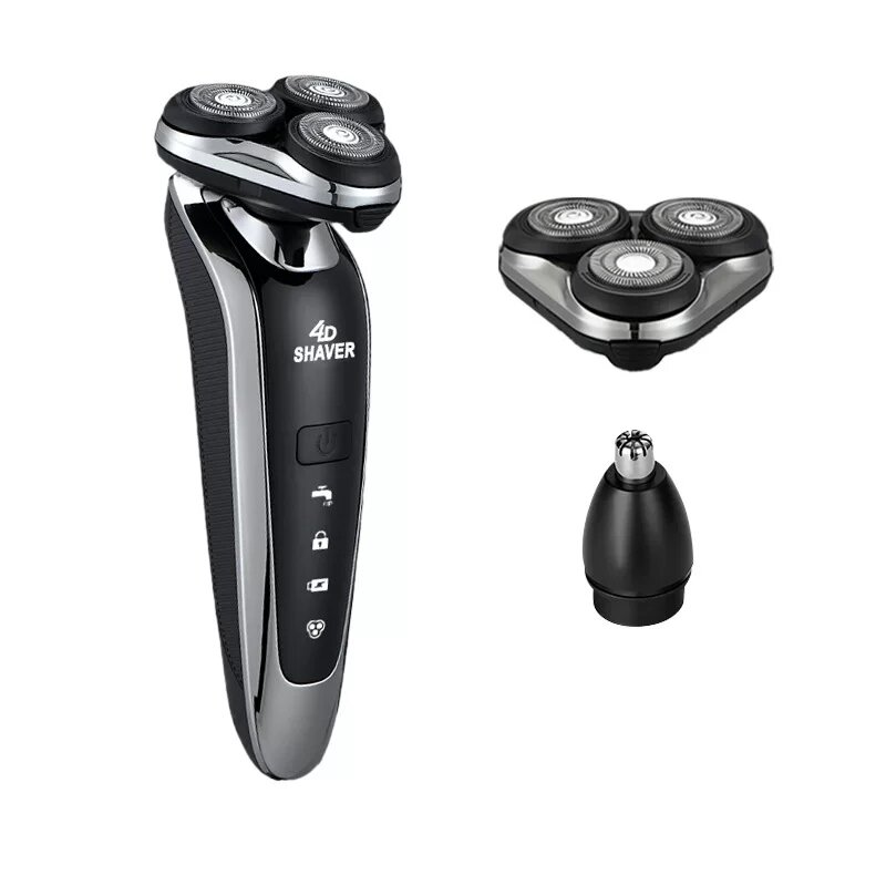 Shaver4D Бритва с тримером для носа и запасным лезвием для улучшенного ухода за лицом