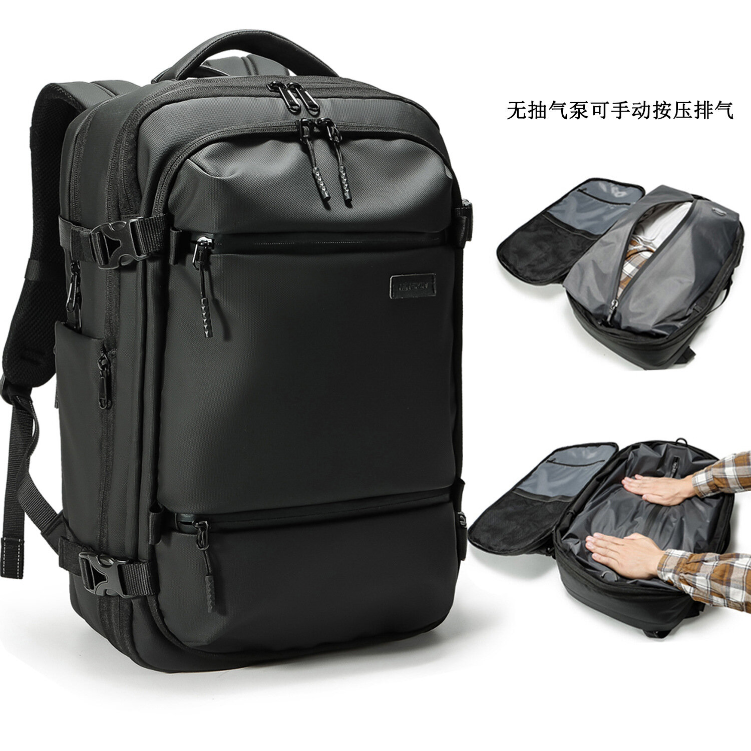 Новый мужской вакуумный компрессионный рюкзак Airback, многофункциональная дорожная сумка для ноутбука, с возможностью расширения объема