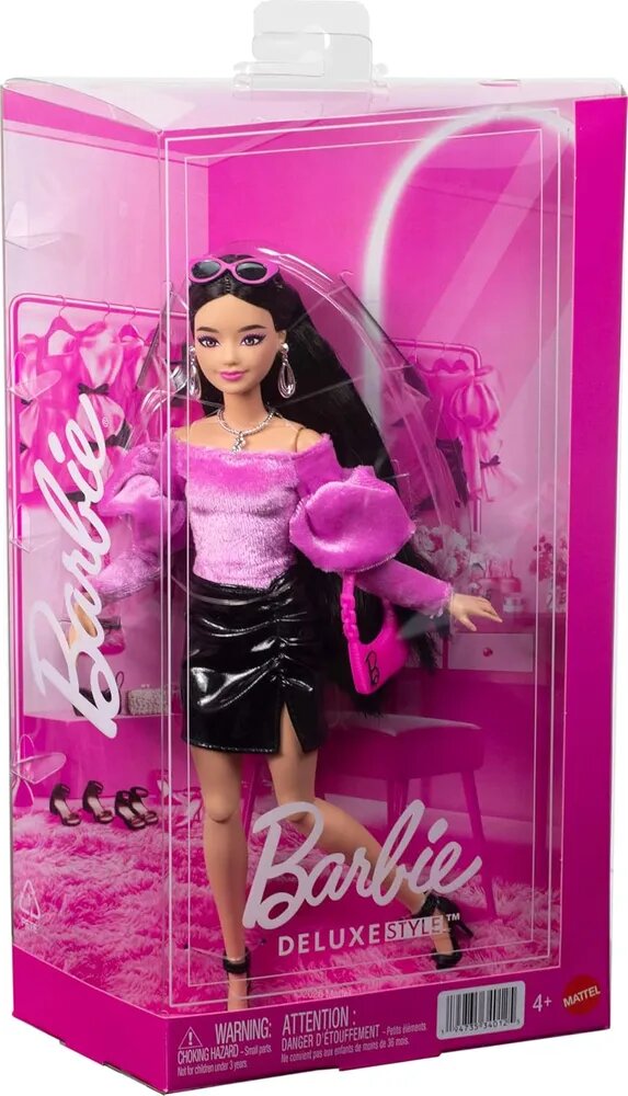 Кукла Barbie Signature Deluxe Style Wave 4 JJN76, черный и фуксия