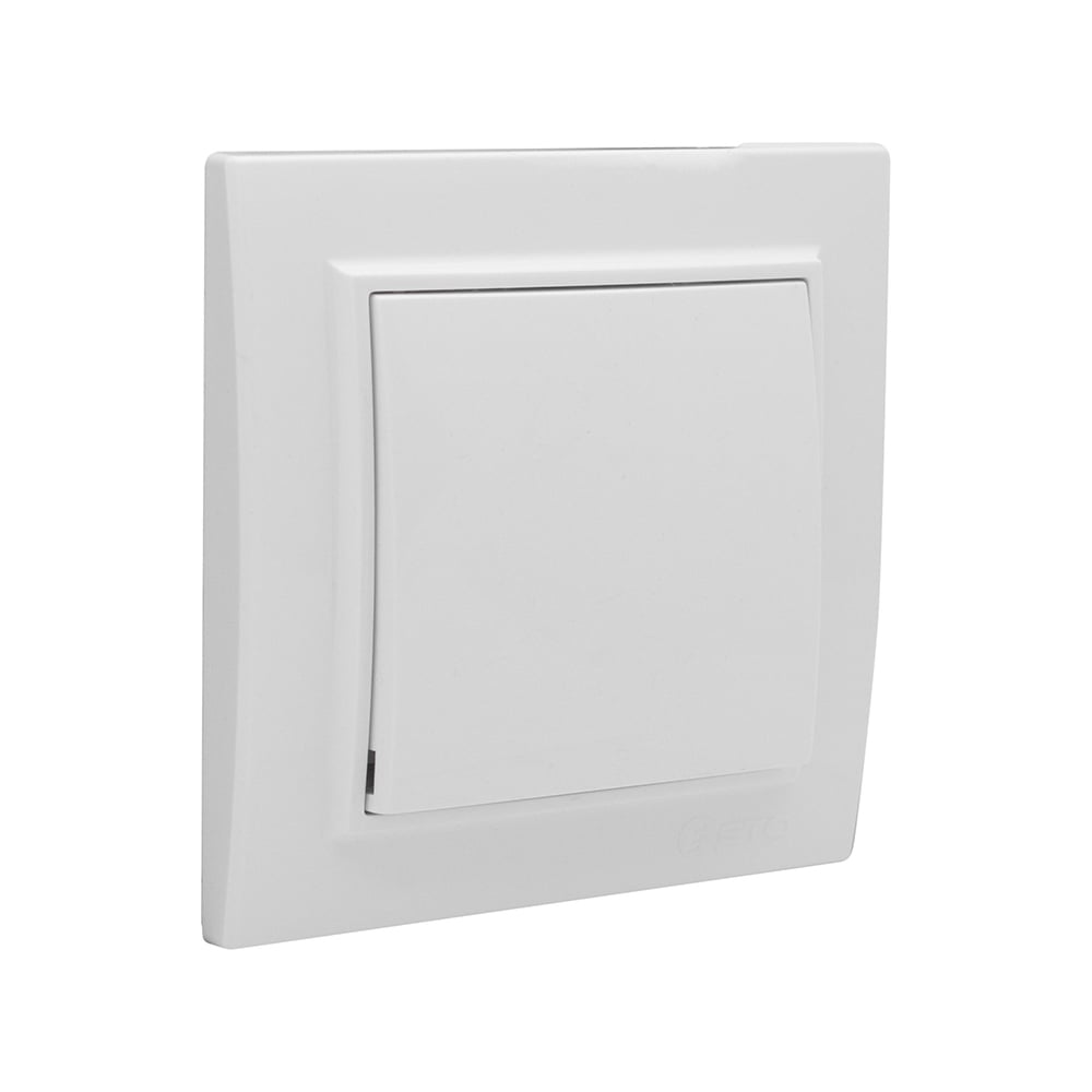 1-клавишный выключатель EKF Минск СП, 10А, белый Basic ERV10-021-10