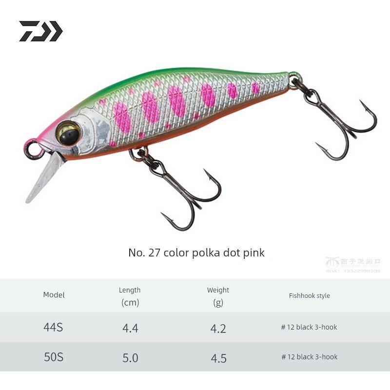 DAIWA SILVER CREEK Silver Creek Подводный Миньон для Ловли Трепа, 5.0 см Длина, 4.5 г Вес, Цвет 27