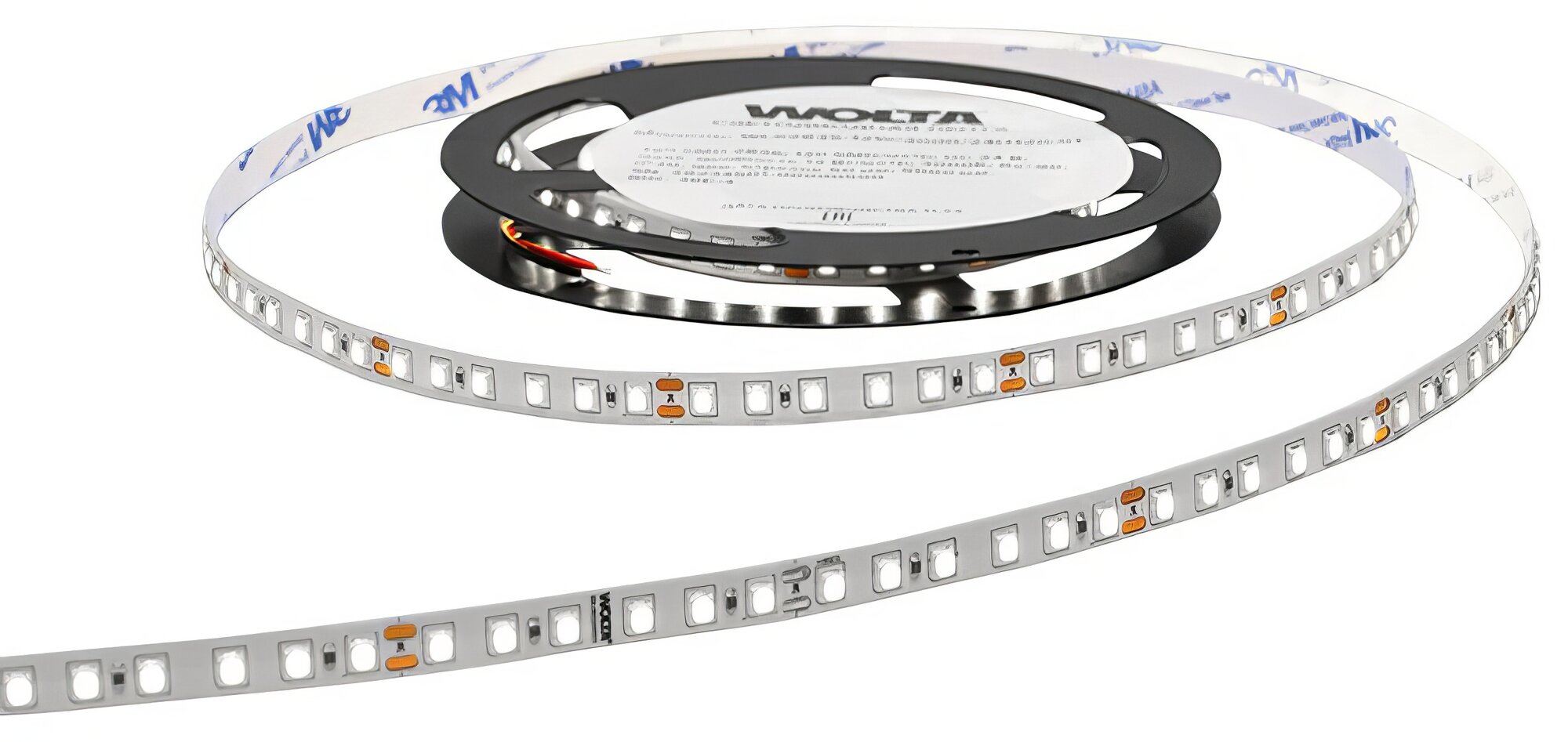 Лента светодиодная Wolta 4000К 12 В 12 Вт/м IP20 5 м (WLS2835-12W/4000/12H120-01)