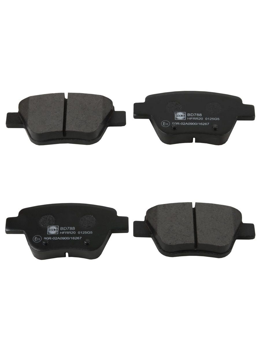 Тормозные колодки дисковые задние для а/м Audi, Seat, Skoda, Volkswagen / Ауди, Сеат, Шкода, Фольксваген, HOLA BD788