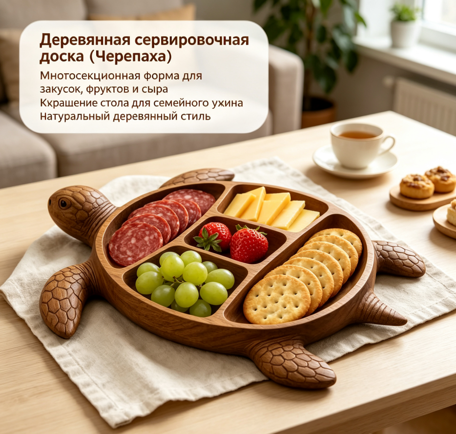 Деревянное разделительное блюдо в виде животных, креативный поднос для фруктов, сыра и закусок, для домашних чаепитий