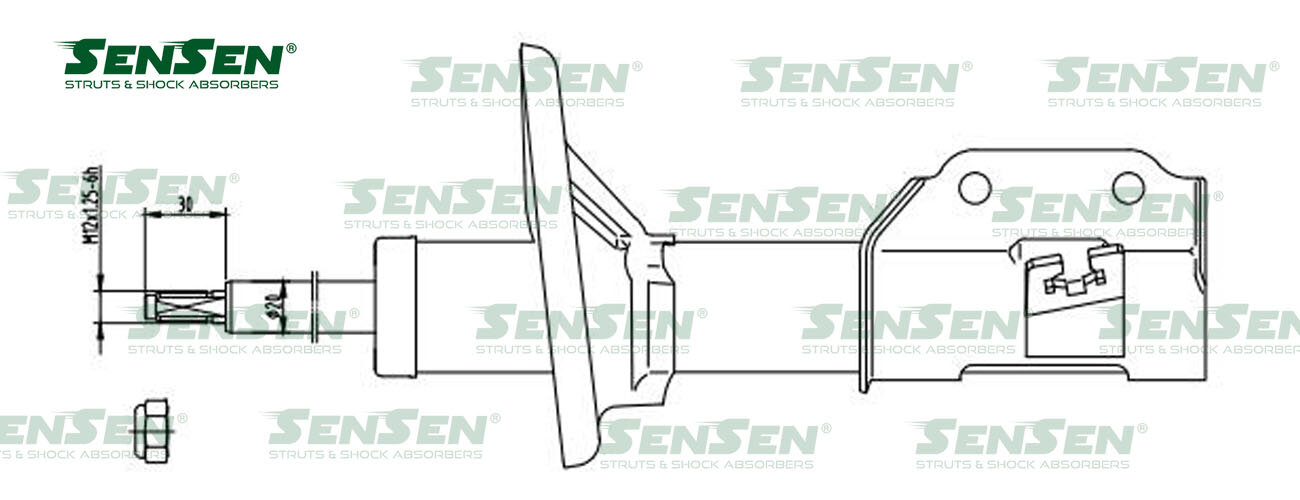 Амортизатор передний левый Sensen 42142147