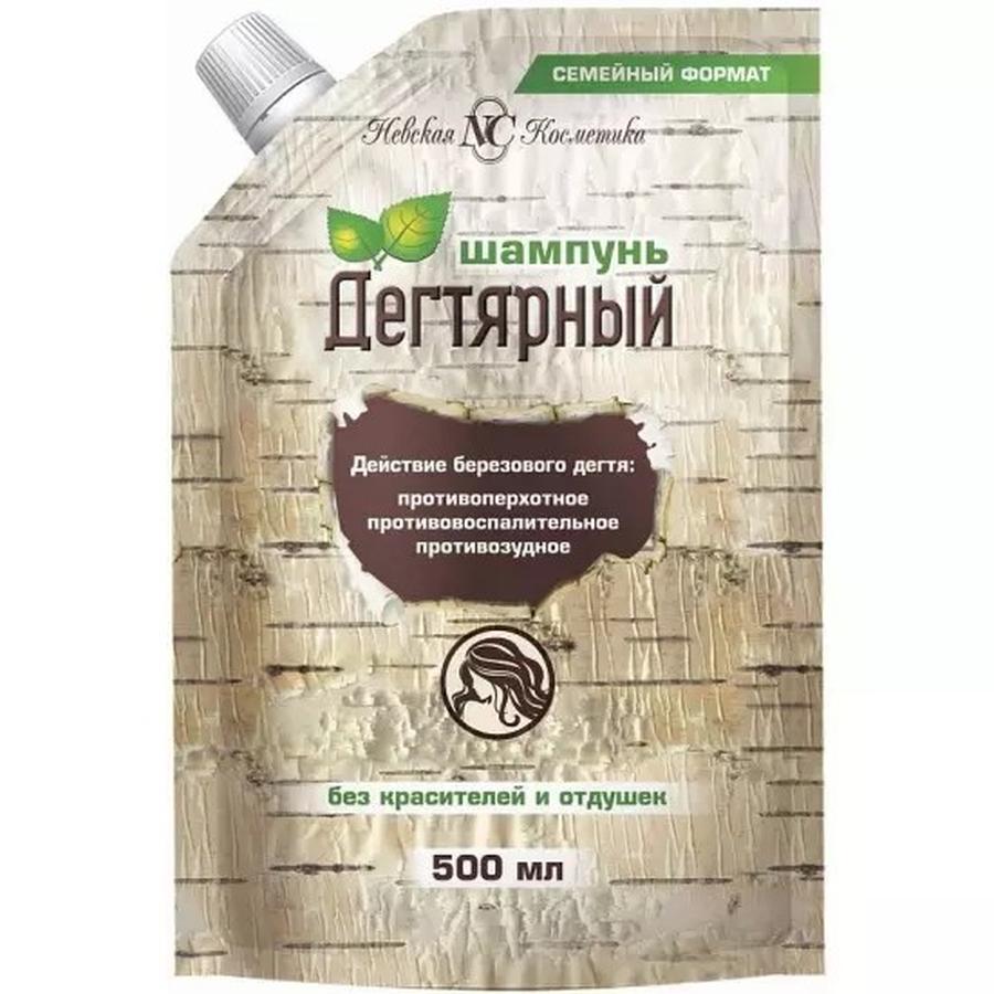 Шампунь Невская косметика Дегтярный 500 мл дой-пак
