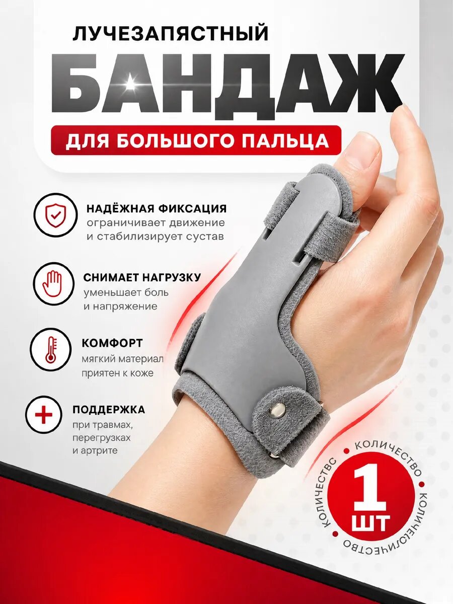Бандаж для запястья с фиксацией большого пальца