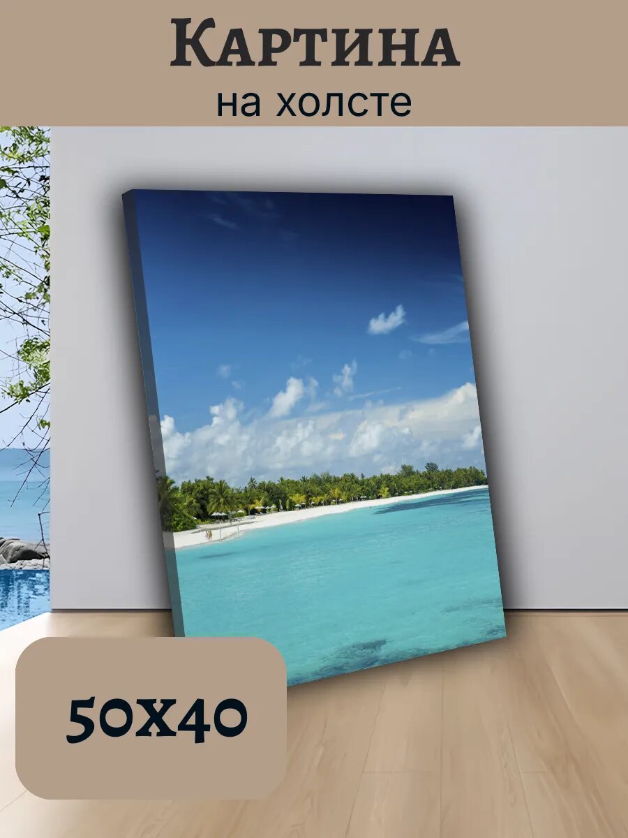 Картина Постер Мальдивы Maldives 40x50 тропический рай