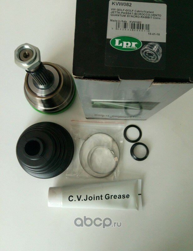 Шрус Lpr KVW082 для Audi 80 (1986-1991), Audi 90 (1984-1987), SEAT Cordoba (1993-2002)