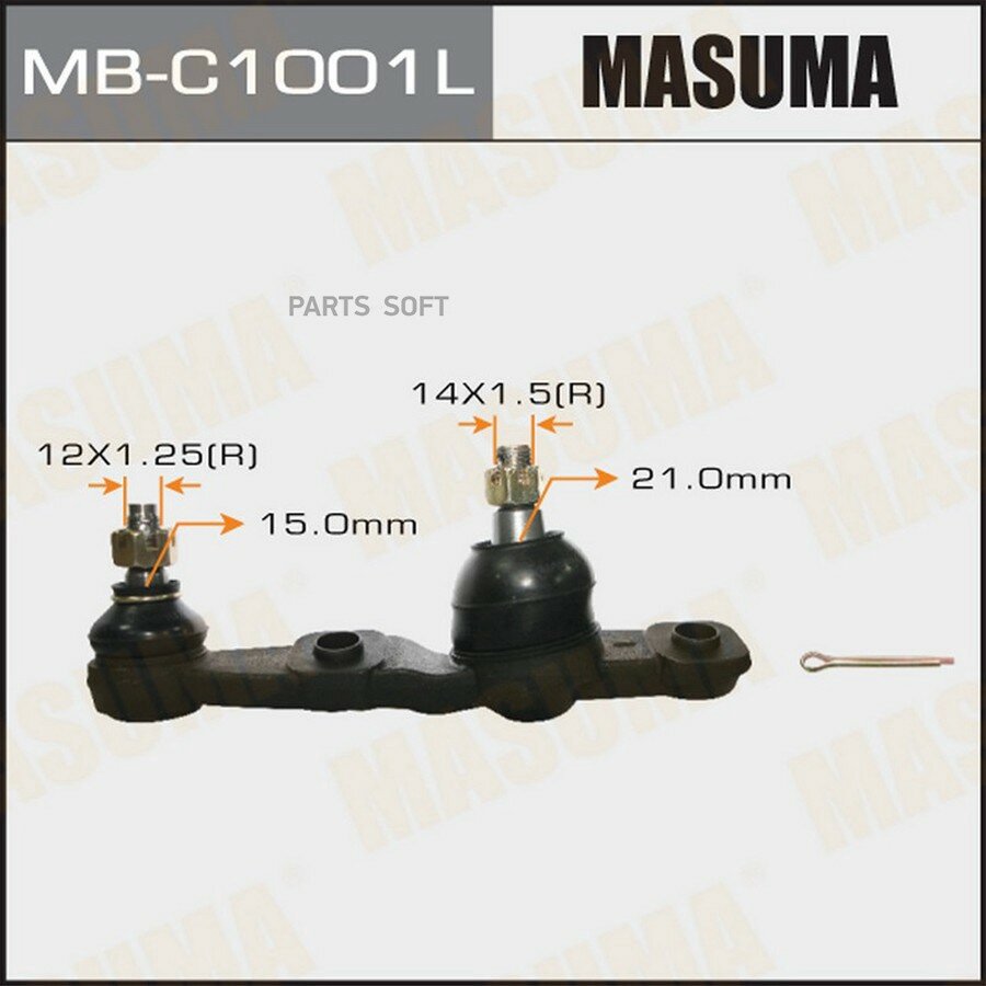 MASUMA MBC1001L MB-C1001L опора шаровая нижняя левая!\ Lexus IS 2.5/2.2D 05>