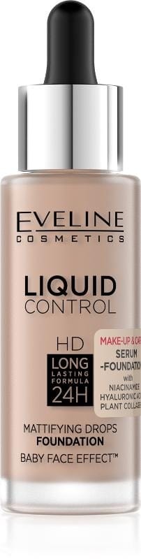 Тональный крем Eveline Cosmetics Liquid Control HD, № 035 natural beige, 32 мл