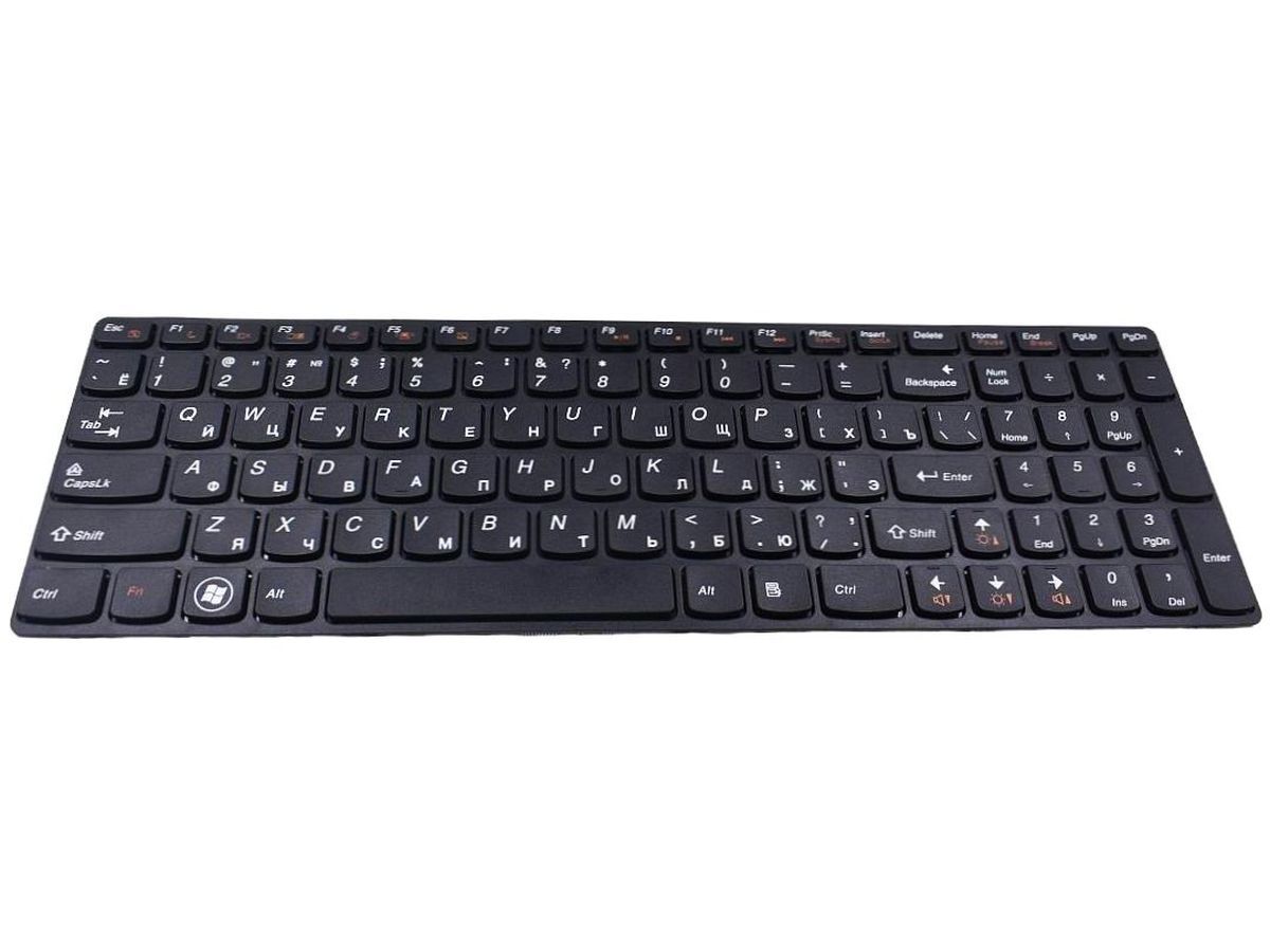 Клавиатура для Lenovo G780 ноутбука черная без подсветки