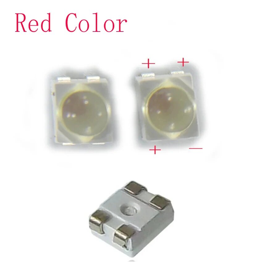 SMD светодиоды 3528 Huaxinxiang PLCC-4 красный/желтый/синий/зеленый Red Cathode, 50PCS
