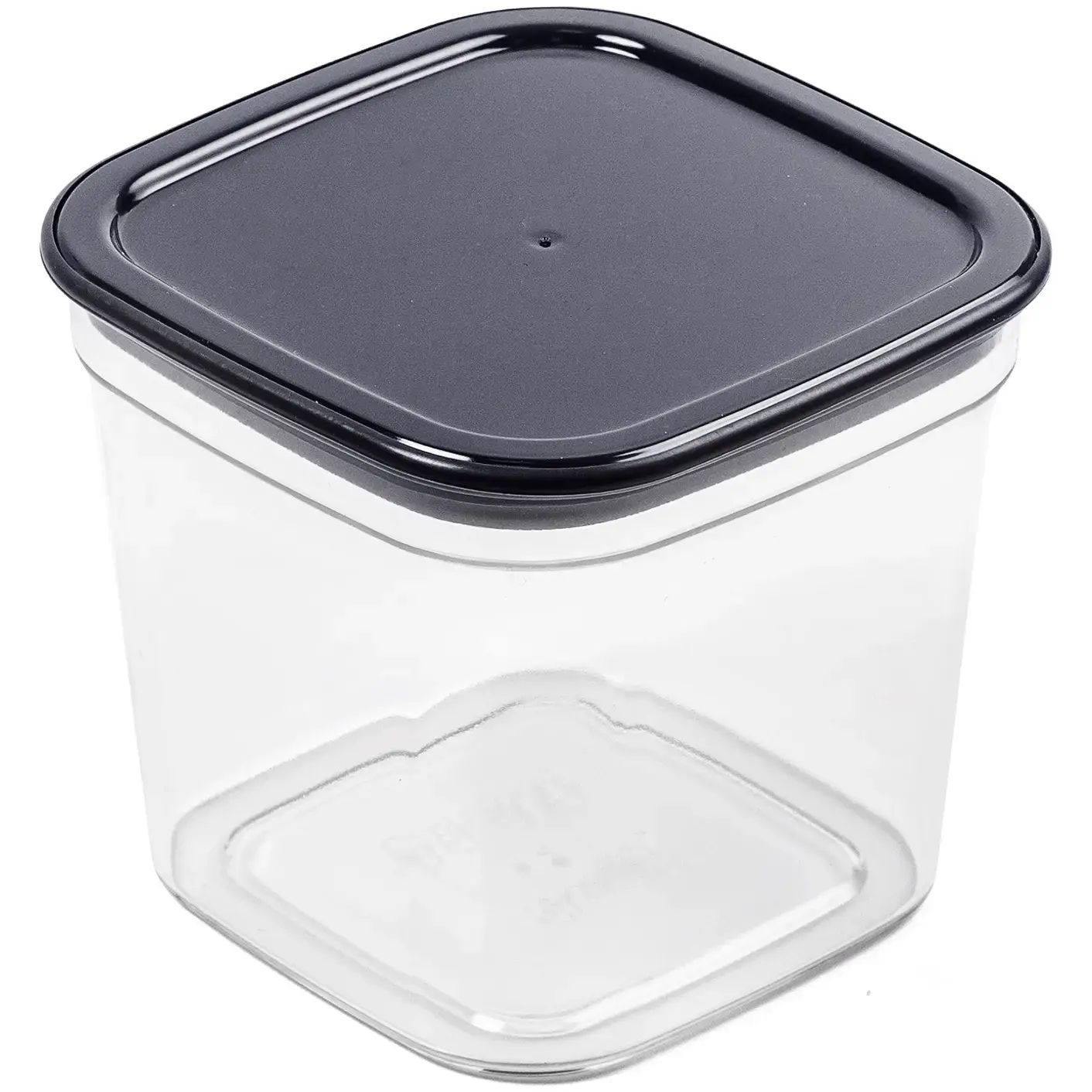 Контейнер для сыпучих продуктов 0,6л "Смарт", черный, BPA FREE, для чая
