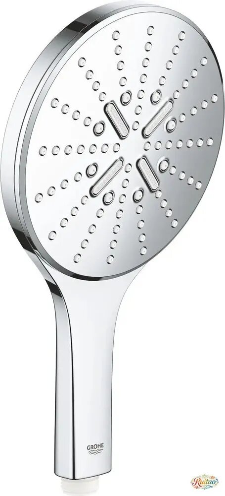 Премиум душевая лейка Grohe Rainshower SmartActive 130, серебристая, с тремя режимами, модель 26553000