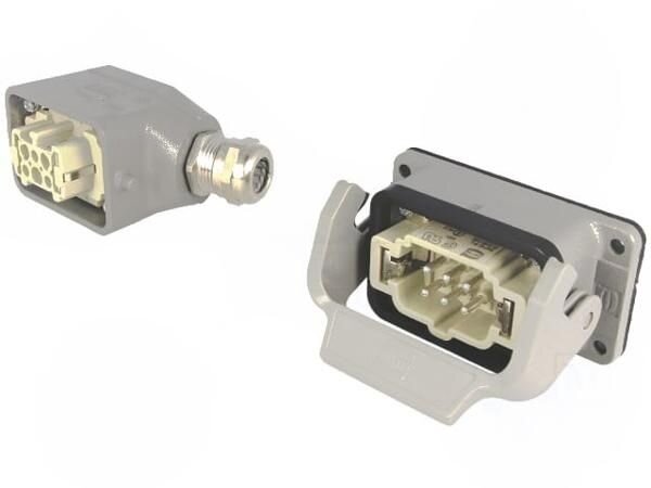 Разъем HARTING 10330060000 HAN "папа" + "мама" гнездо + вилка Han Kit PIN 6 6+PE 1 шт