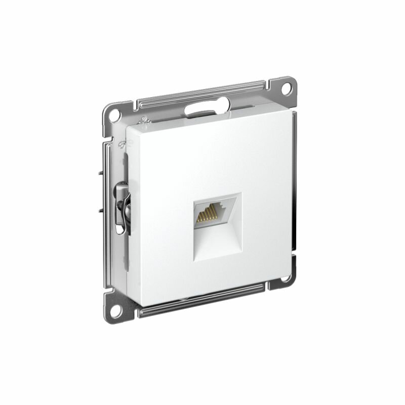 Розетка компьютерная AtlasDesign RJ45 кат.5E механизм лотос SE ATN001383
