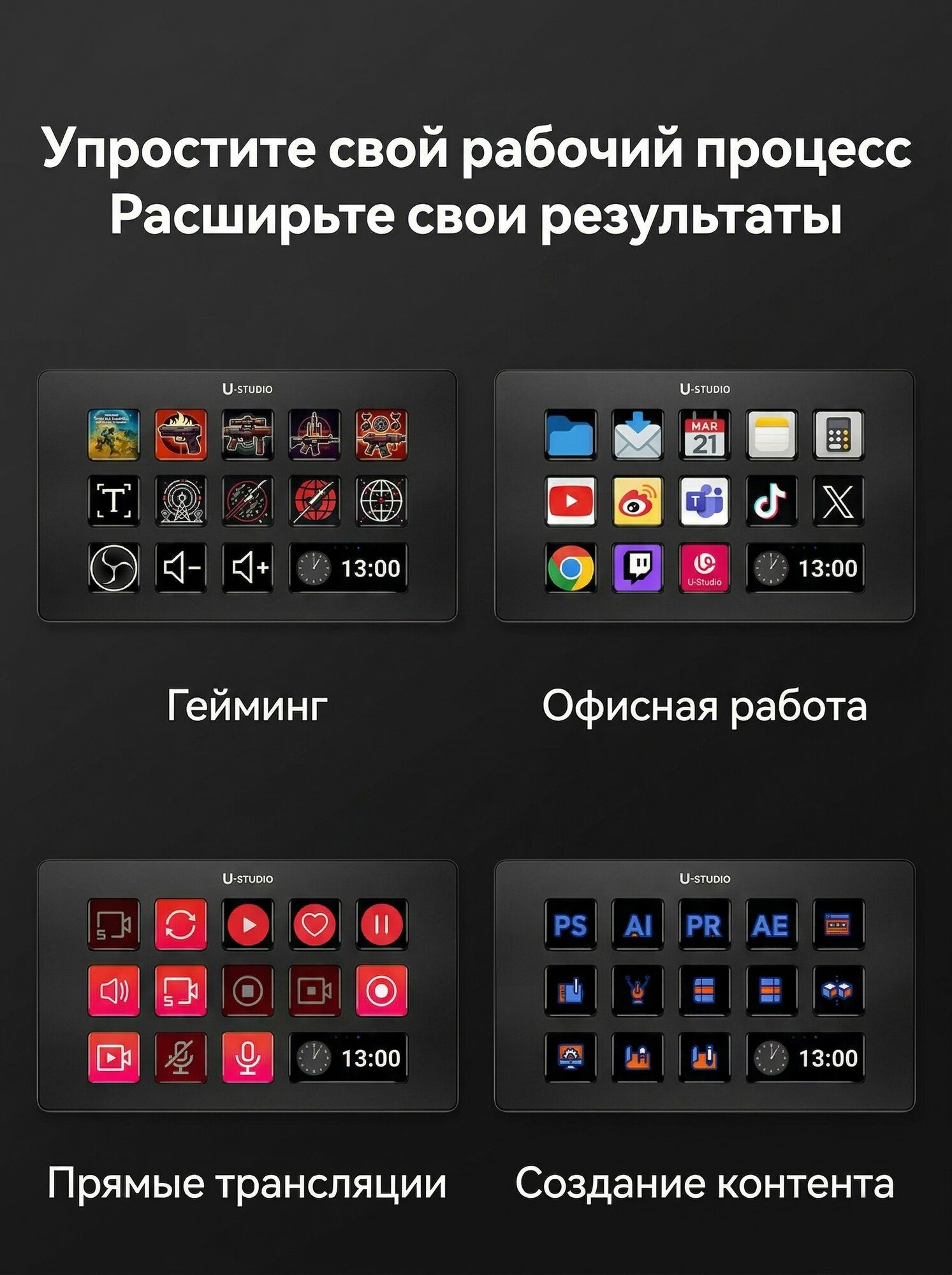 Контроллер для стриминга Stream Deck D200 — фото 1