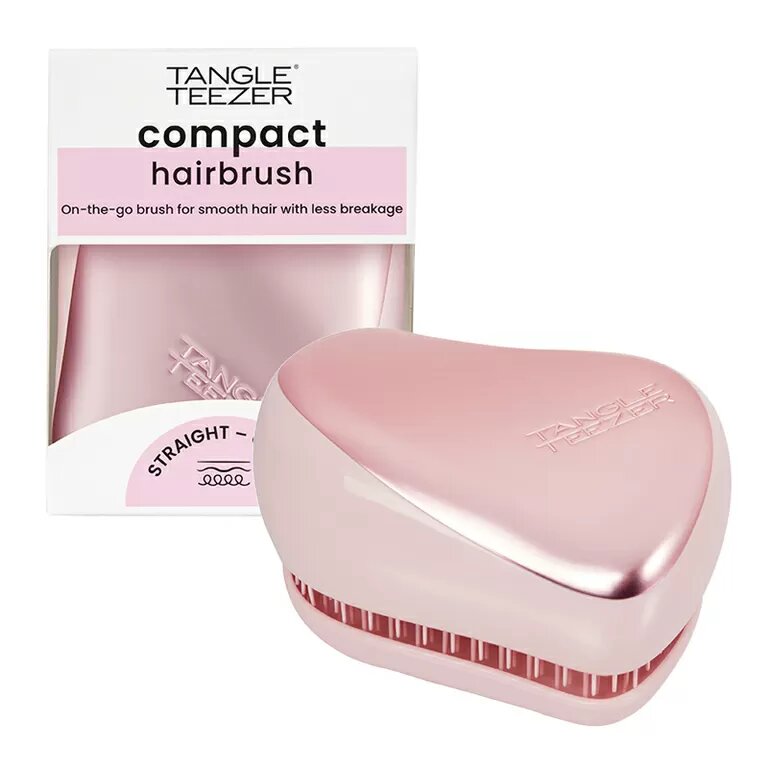Tangle Teezer Расческа Compact Styler Pink Matte Chrome 1 шт