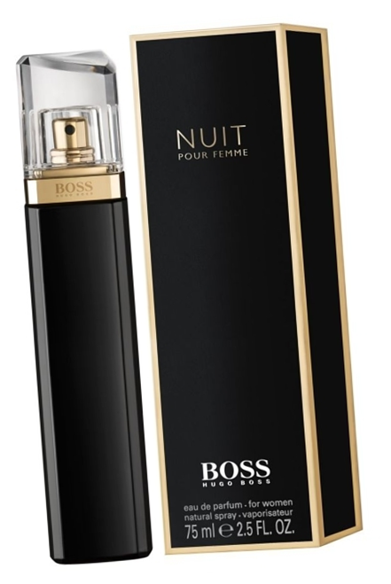 Hugo Boss Nuit Pour Femme парфюм женский 75 мл - Хьюго Босс Нуит Пур Фам черные акценты