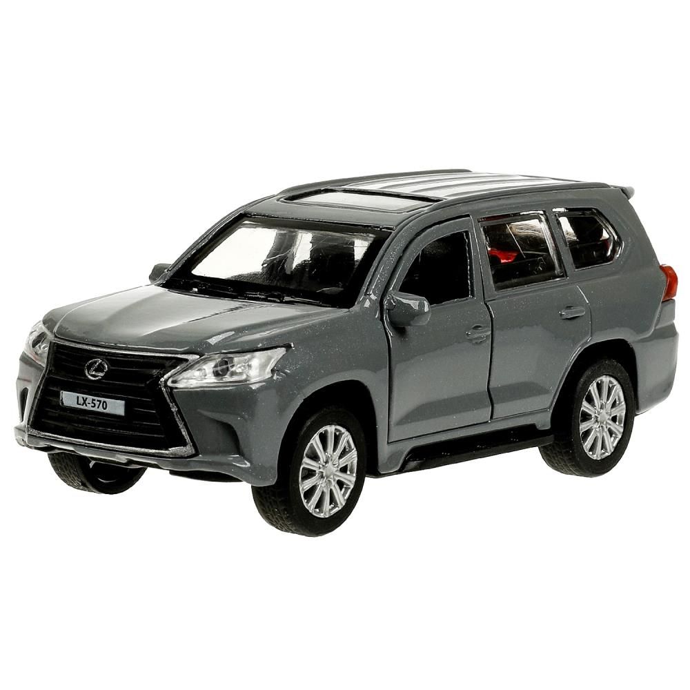 Технопарк инерционная металлическая модель серая, Lexus LX-570