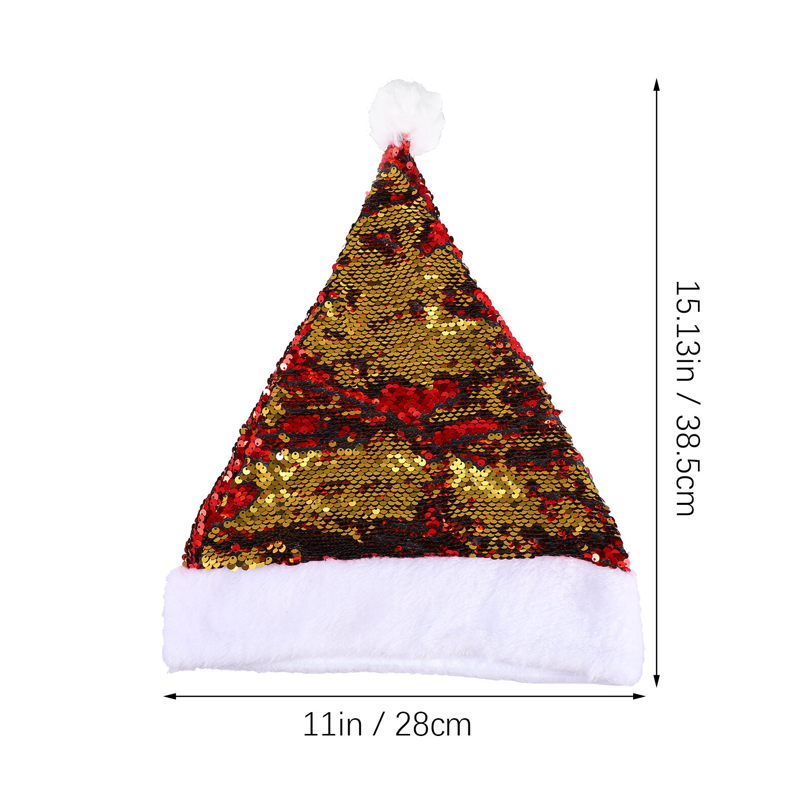 Классическая Шляпа С Christmas Hat 1 Шт Размер 38 5X28CM Цвет Red