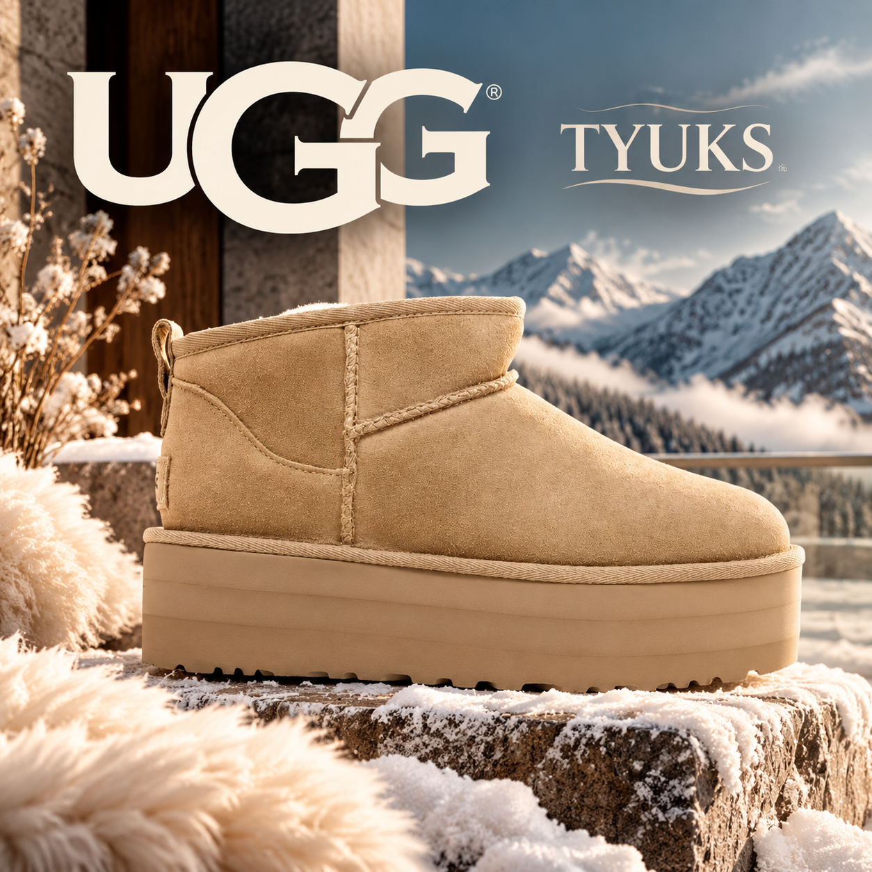 Угги UGG Ugg Classic Ultra Mini Platform Boot "Mustard Seed" (W)