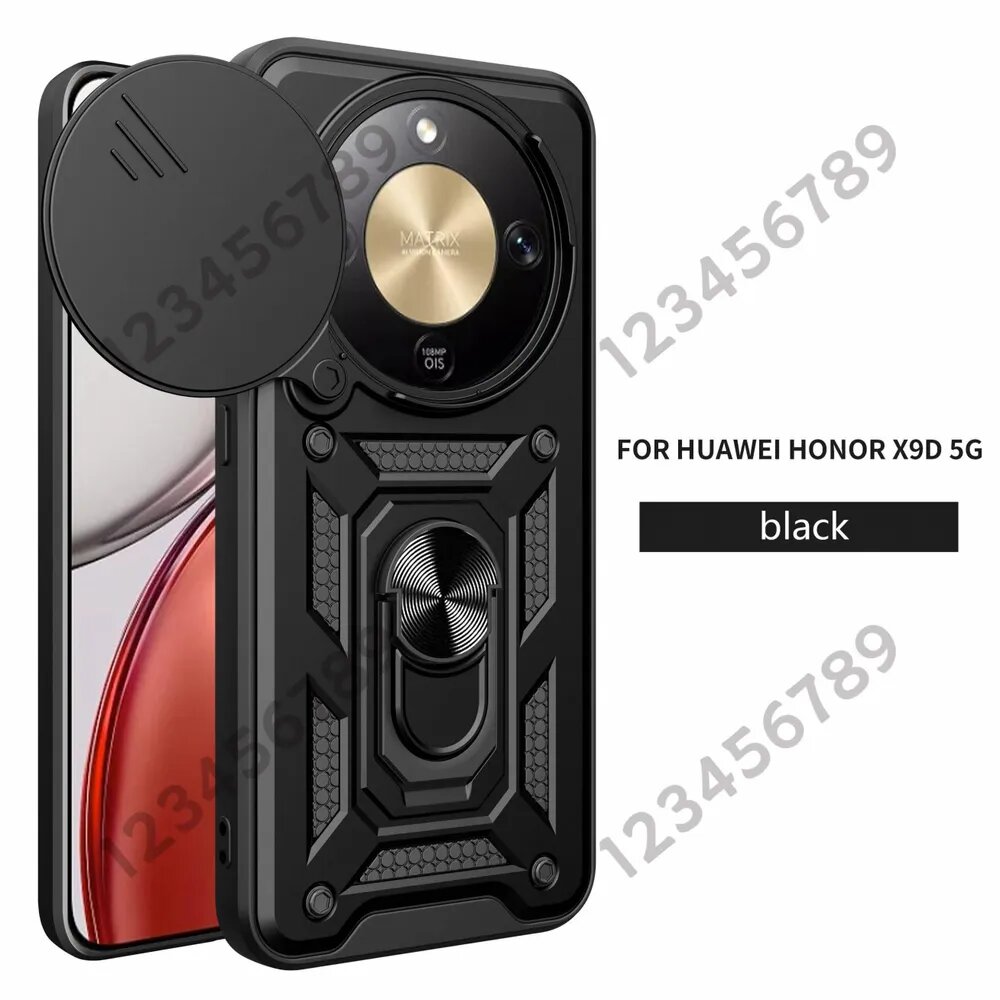 Чехол для Honor X9d / Honor X70 (Хонор Х9d / Хонор икс70) Твердый ПК Защита камеры усиленная броня сверхмощный противоударный чехол-бампер