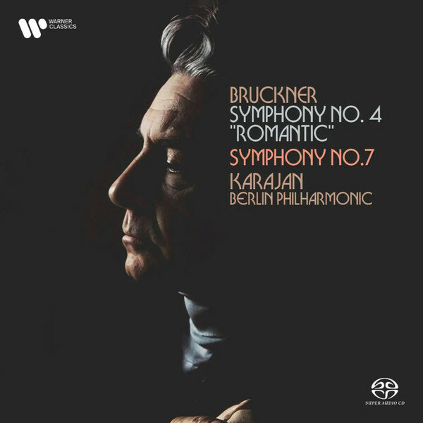 Аудио CD Karajan "Bruckner: Symphonies Nos. 4 & 7 (Remastered - Hybrid SACD)" 2SACD (Караян, Брукнер)