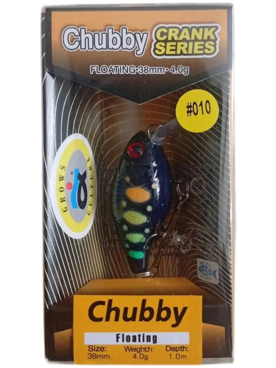 Воблер GROWS CULTURE CHUBBY 38F #010 4.0g - Голавль, Форель, Окунь, Язь.