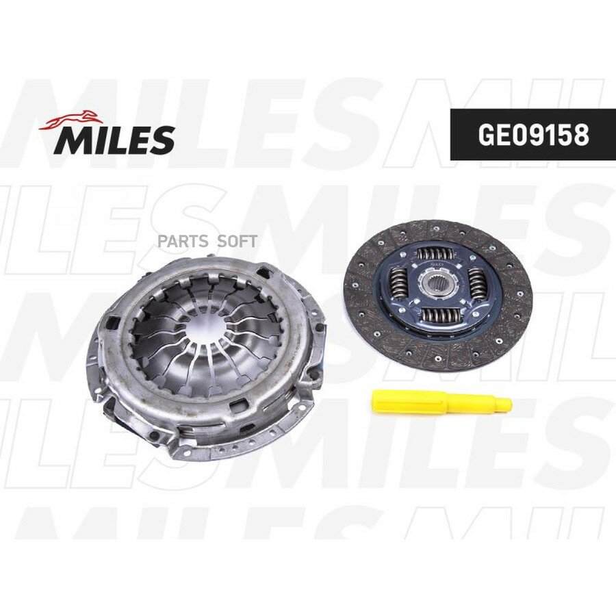 Сцепление комплект RENAULT DUSTER 2.0 12- (Sachs 3000950648) GE09158 от официального дистрибьютора, MILES, артикул GE09158