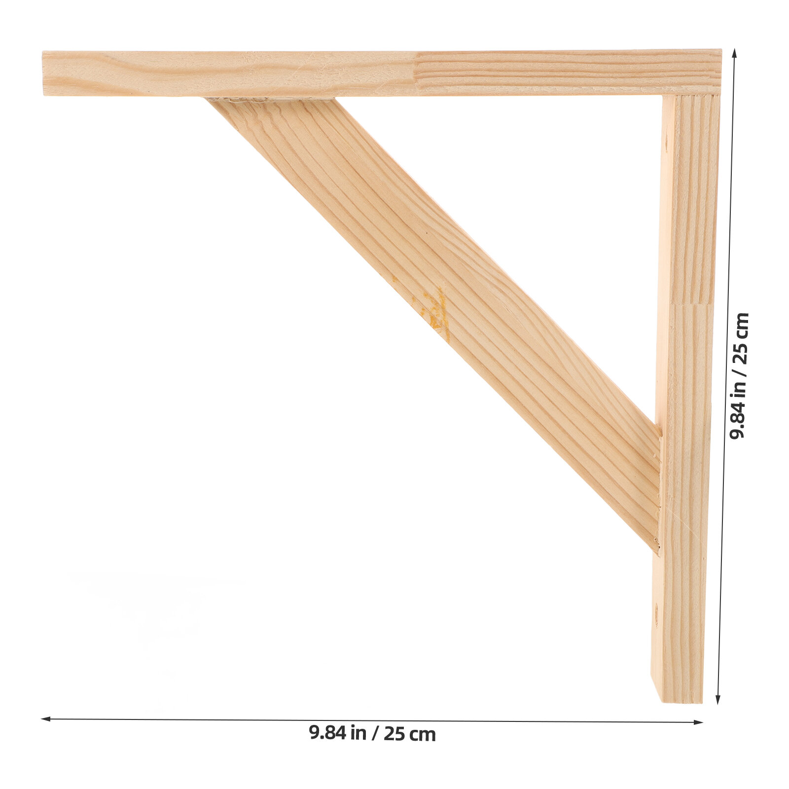 Надёжная Подставка Для Полки На Стену Бежевого Цвета 25.00X25.00X3.50Cm