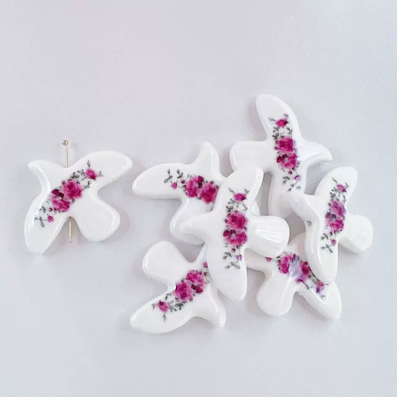 2 штуки керамические бусины голубя мира aixufashion 12