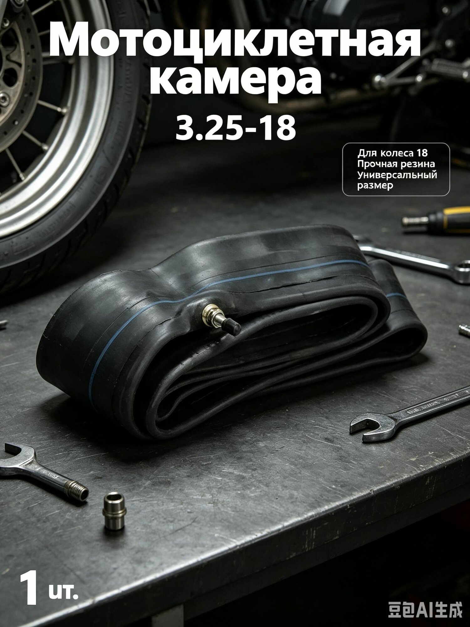 Камера колеса для мототехники 3.25/3.25 R18