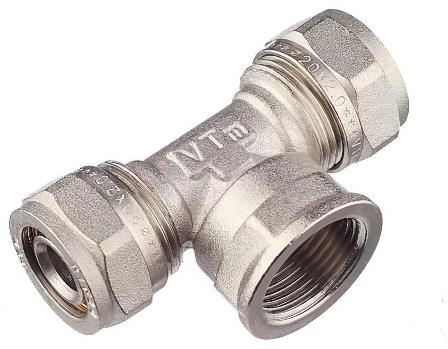 Тройник VALTEC (VTm.332. N.200520) 20 обж(ц) х 3/4 ВР(г) х 20 обж(ц)
