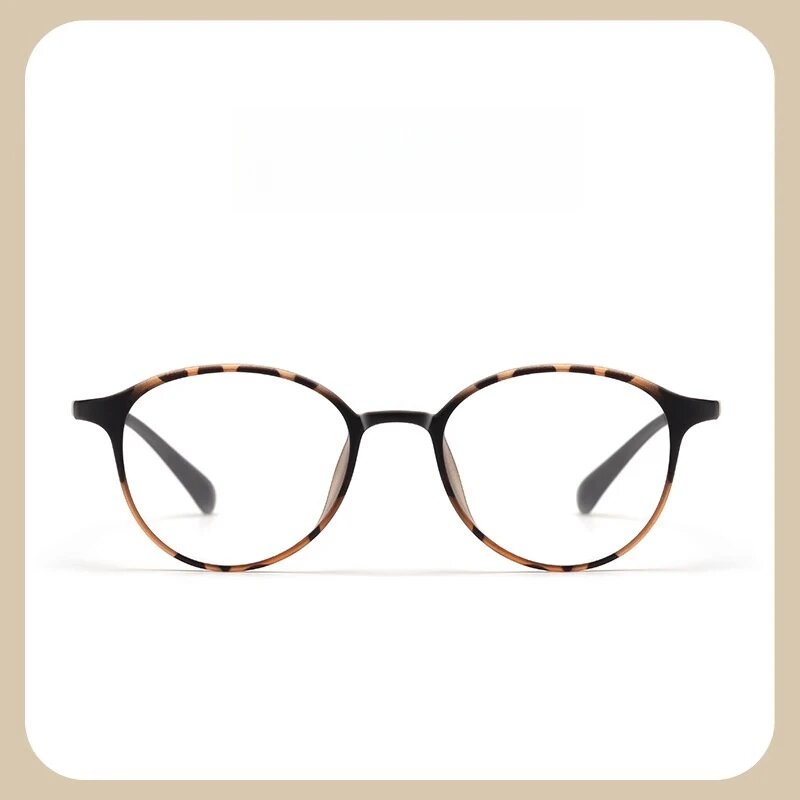 YIMARUILI ретро круглые очки с Tortoiseshell, 1.56, Единая версия, Анти-синий свет + Фото-коричневый