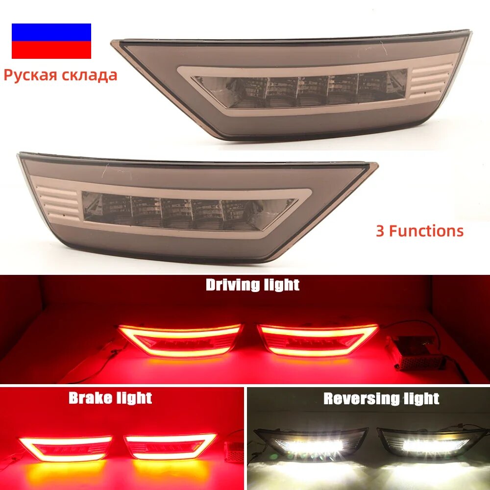 Светодиодный отражатель заднего бампера для Ford Focus Hatchback 2009-2013 Ford Focus 2 MK2 Escape Kuga, указатель поворота, задние противотуманные фары