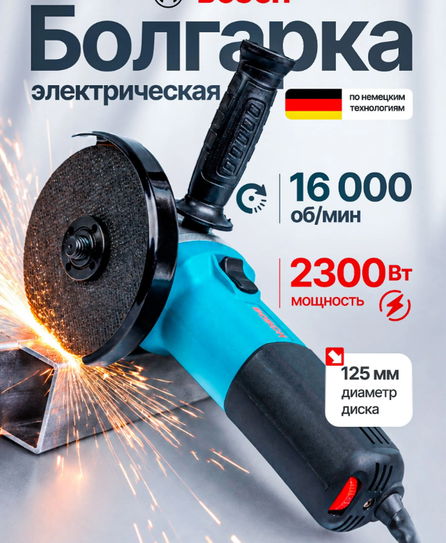 Болгарка электрическая 125 /угловая УШМ регулировкой
