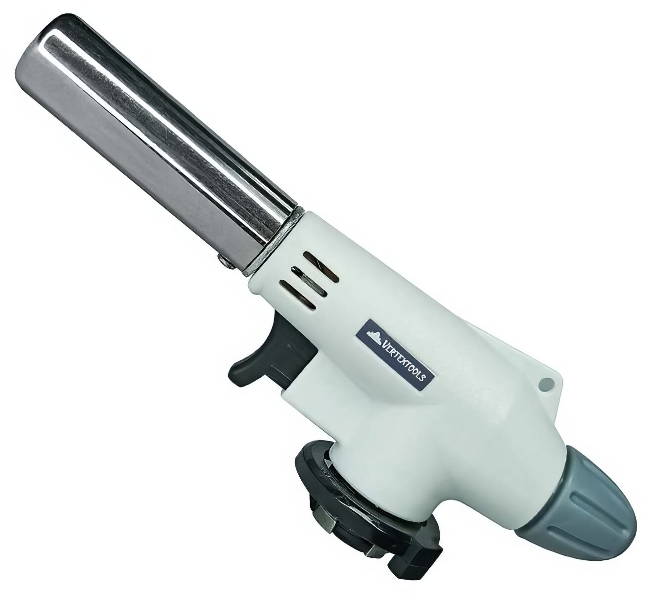 Газовая горелка vertextools 'белая керамика' с пьезорозжигом 0836