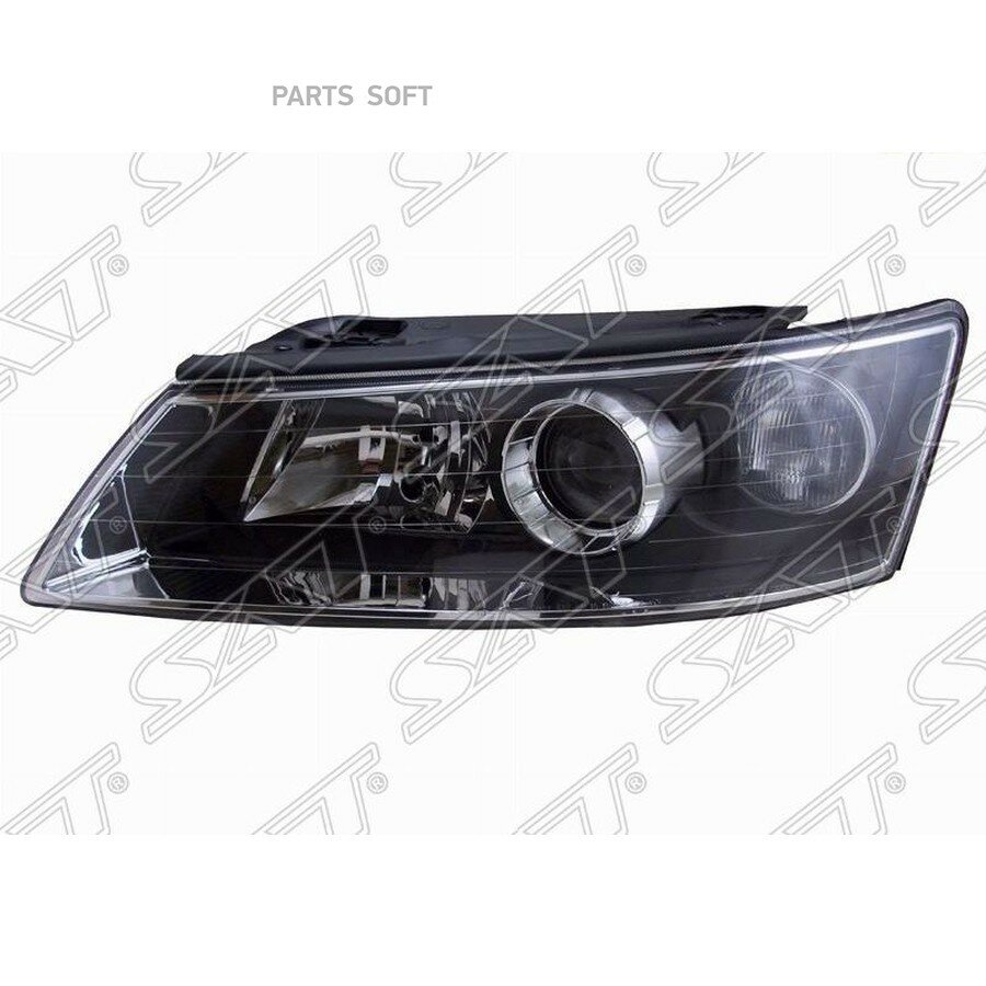 Фара Hyundai Sonata 04-07 (Слева/ Галоген/ Под электрокорректор) от официального дистрибьютора, SAT, артикул ST2211138L