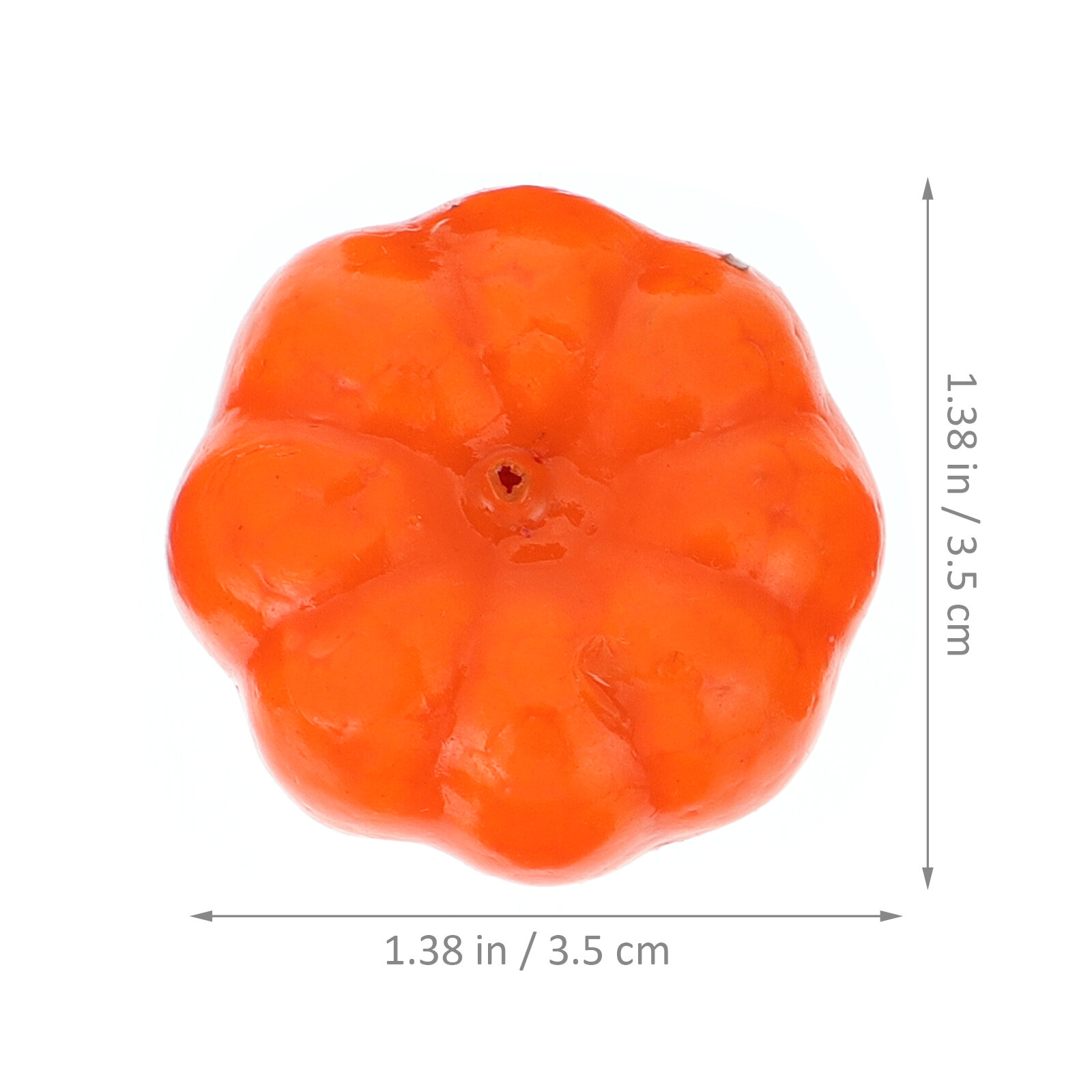 50 Штук Реалистичные Оранжевые Мини Тыквы Для Декора Размер 3X3Cm