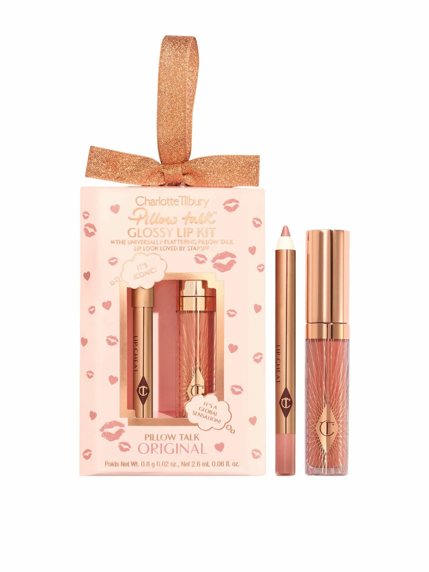 Charlotte Tilbury Подарочный набор для макияжа губ / Pillow Talk Original Mini Glossy Lip Kit
