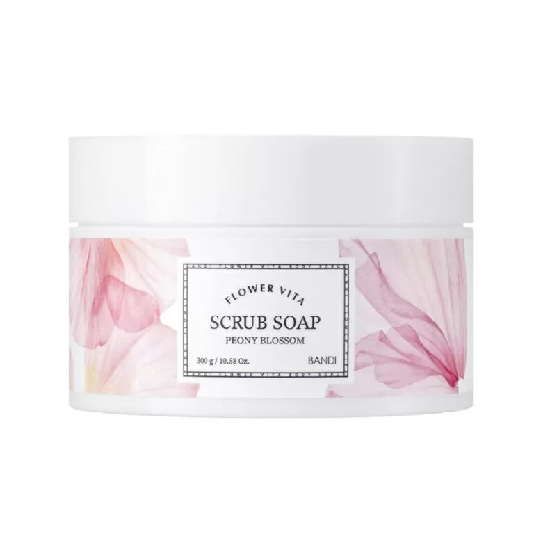 Bandi Скраб для рук и тела «пион» FLOWER VITA SCRUB SOAP PEONY BLOSSOM 300 гр 300 гр